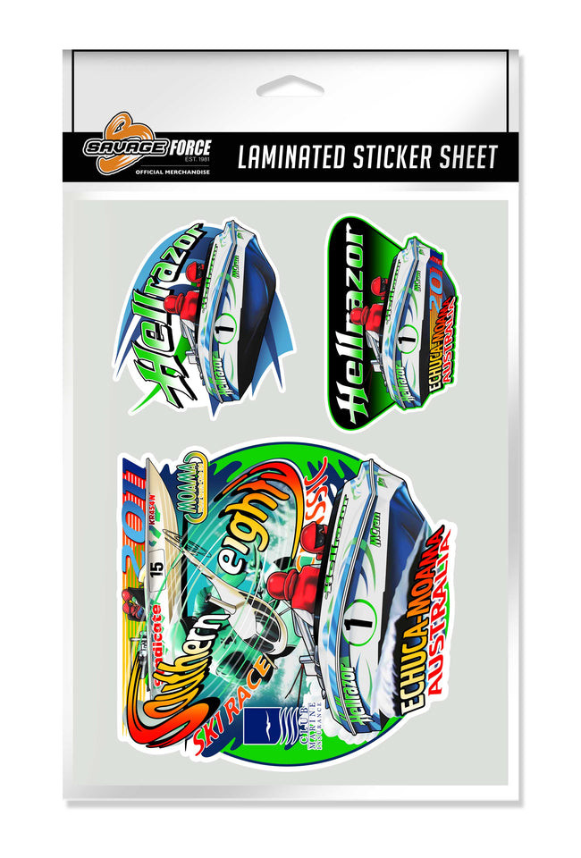 Hellrazor Southern 80 2011 Sticker Sheet – Savage Force